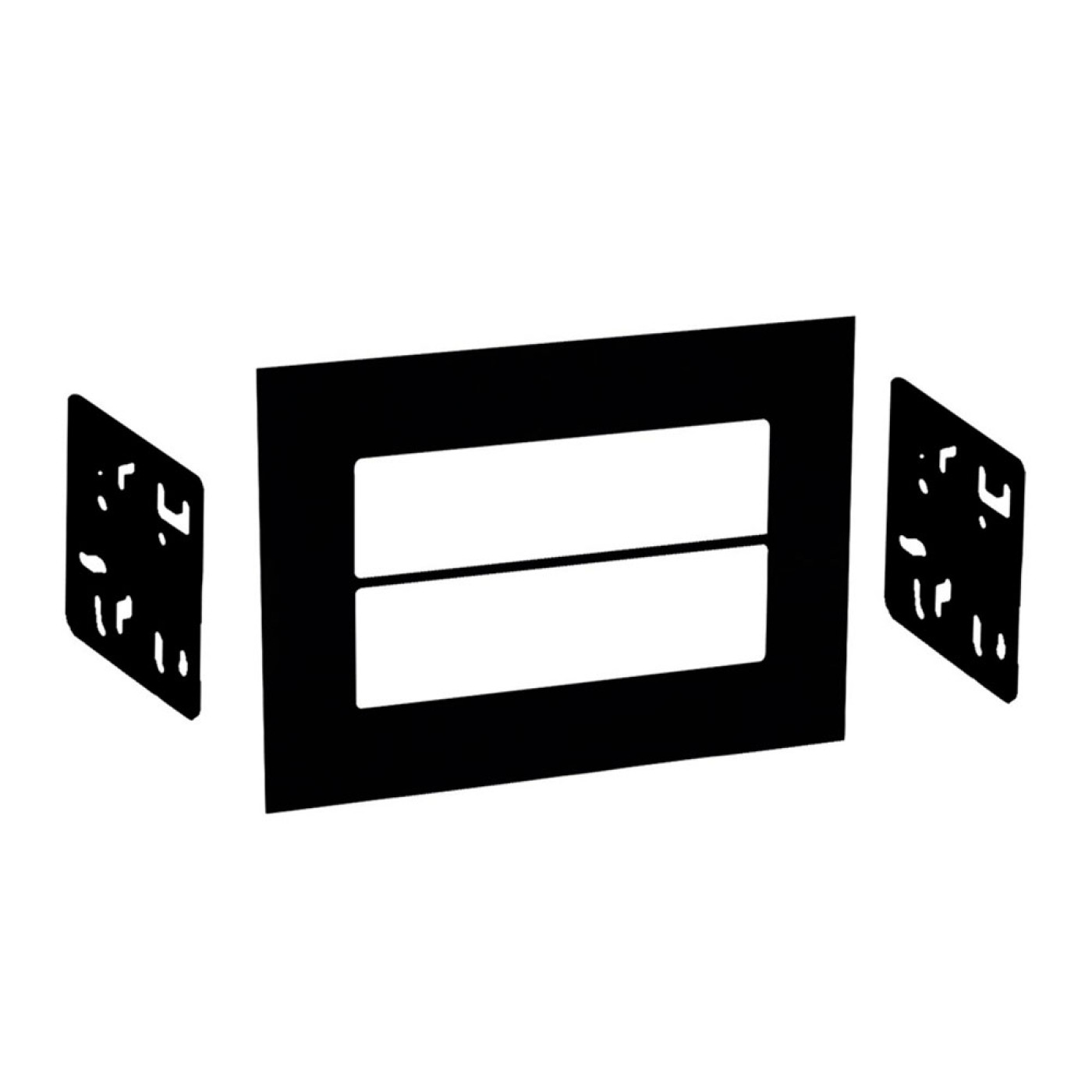 InCarTec 50-056 MATT BLACK Universal Double DIN car audio ...