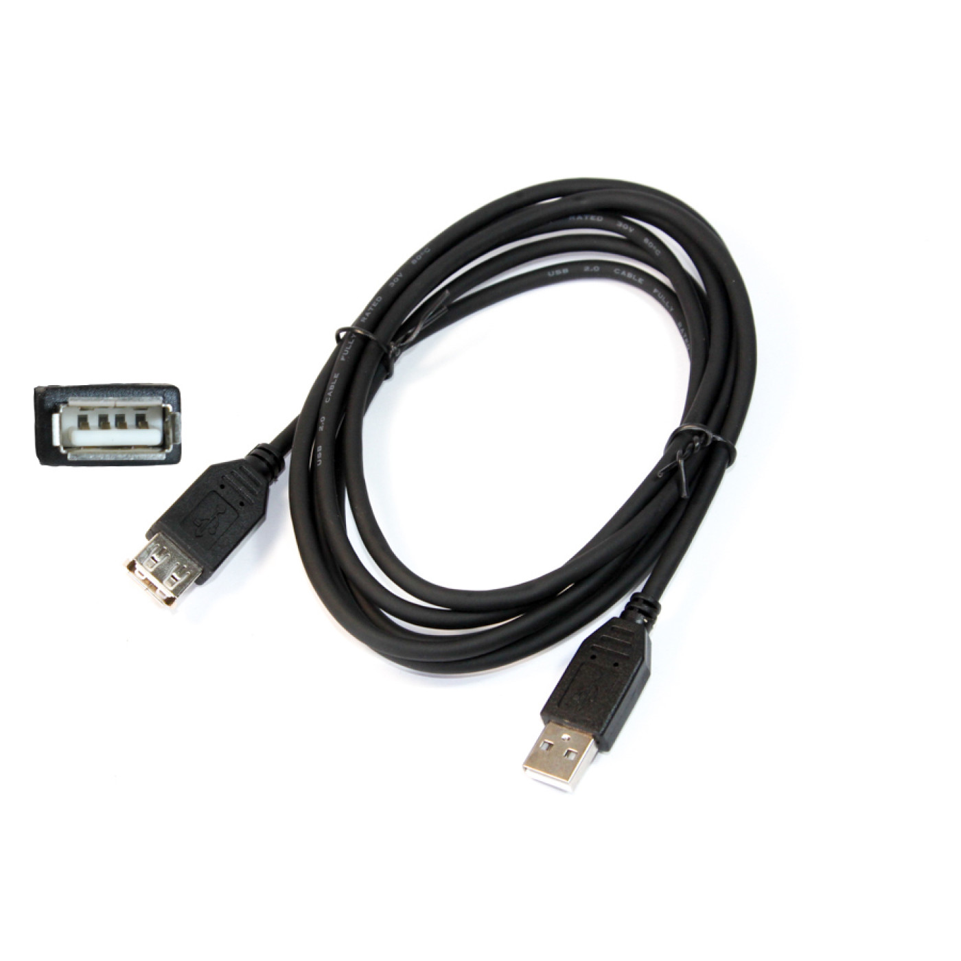 InCarTec 24-019 USB Extension Lead 2 meter