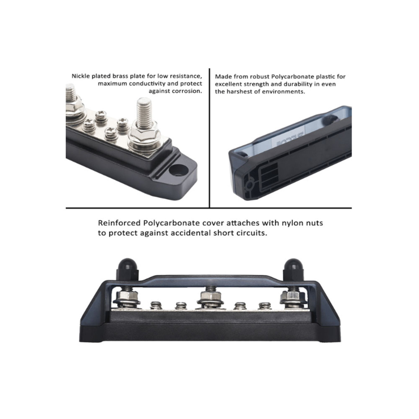InCarTec 10-SBB-38 RECOIL 3+8 Pole Busbar kit (3 x 3/8"
