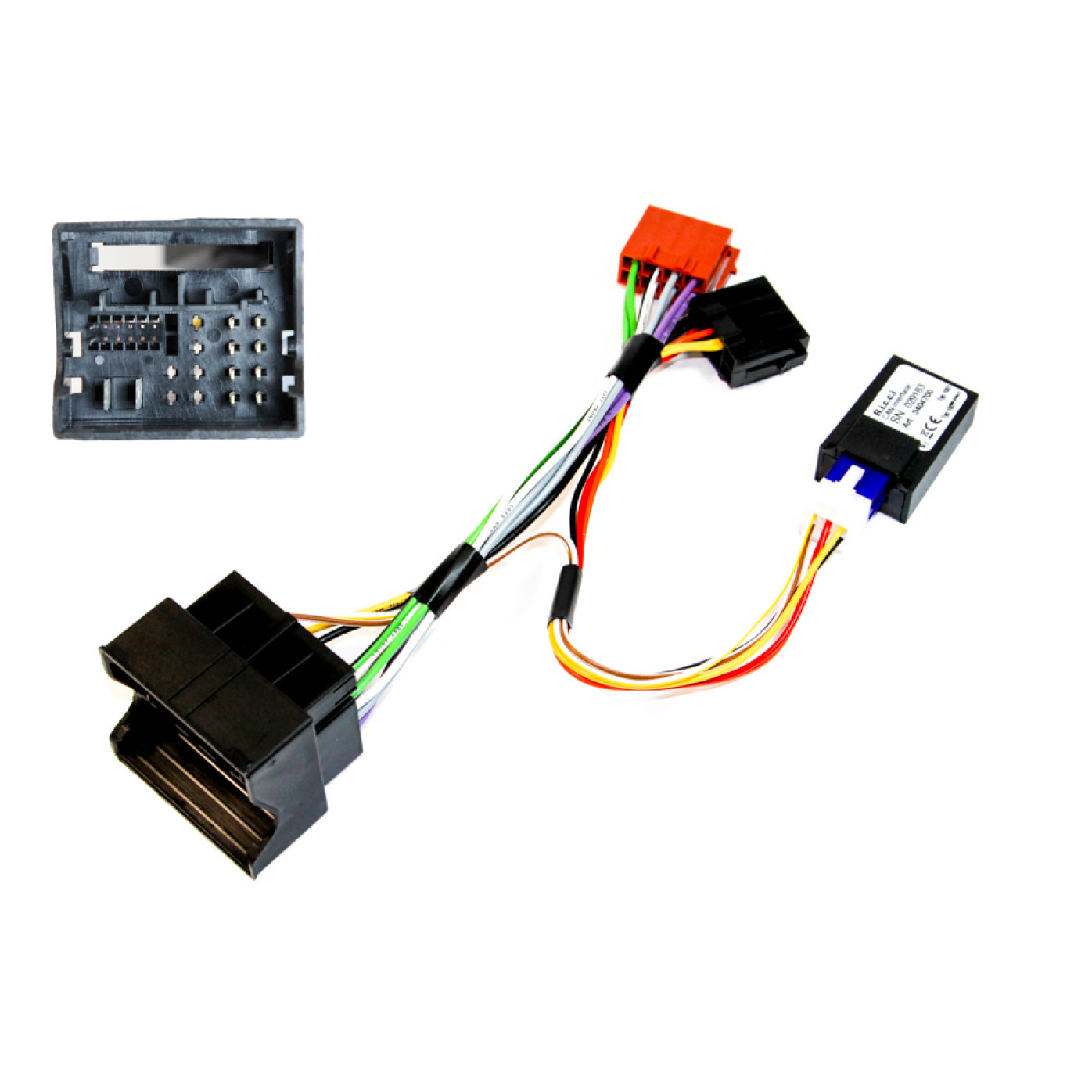 InCar Tec 20-186-IGN VW Quadlock to ISO Radio Adaptor Harness,
