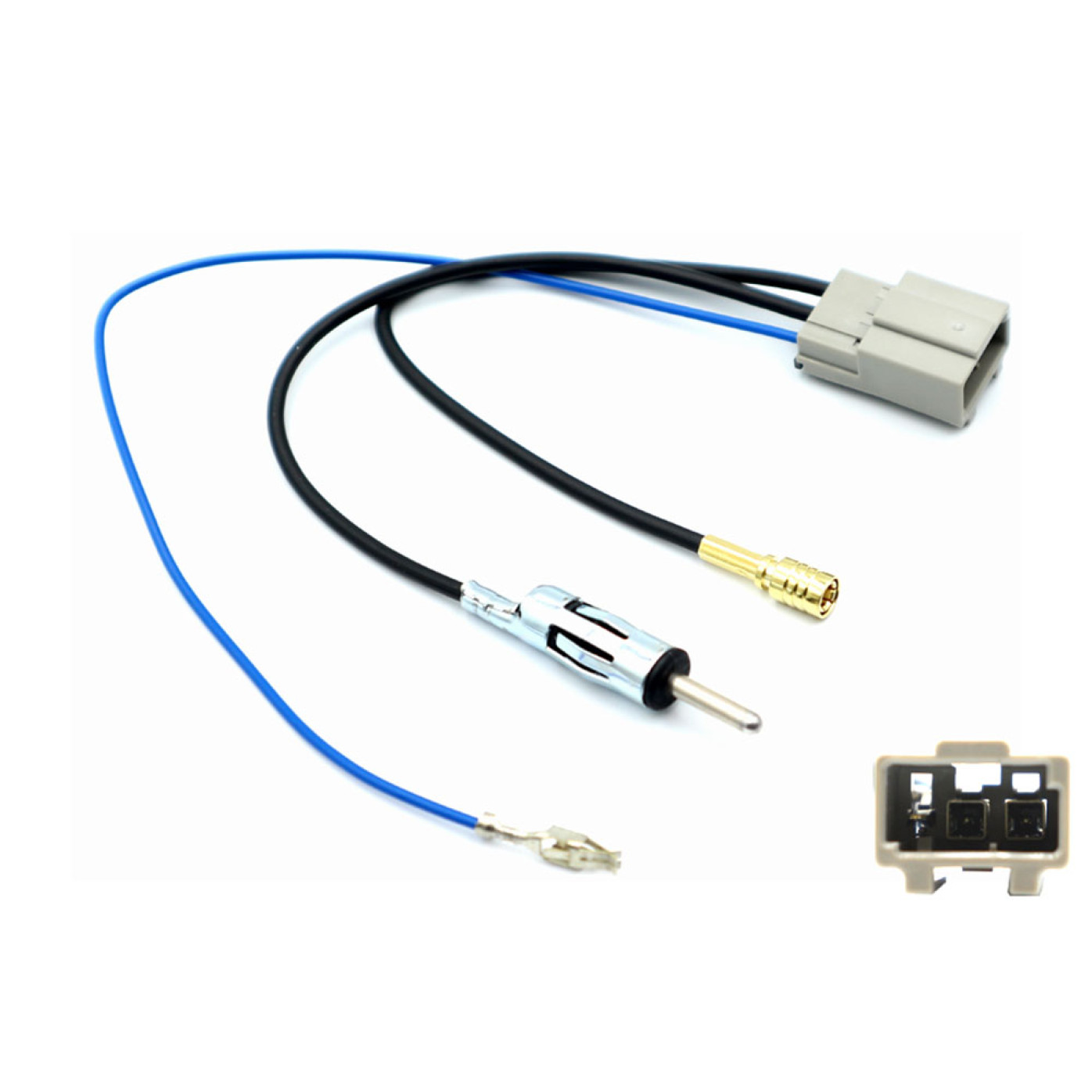 InCarTec 21-149 Mazda FM and DAB Aerial Adaptor To Male Din ...
