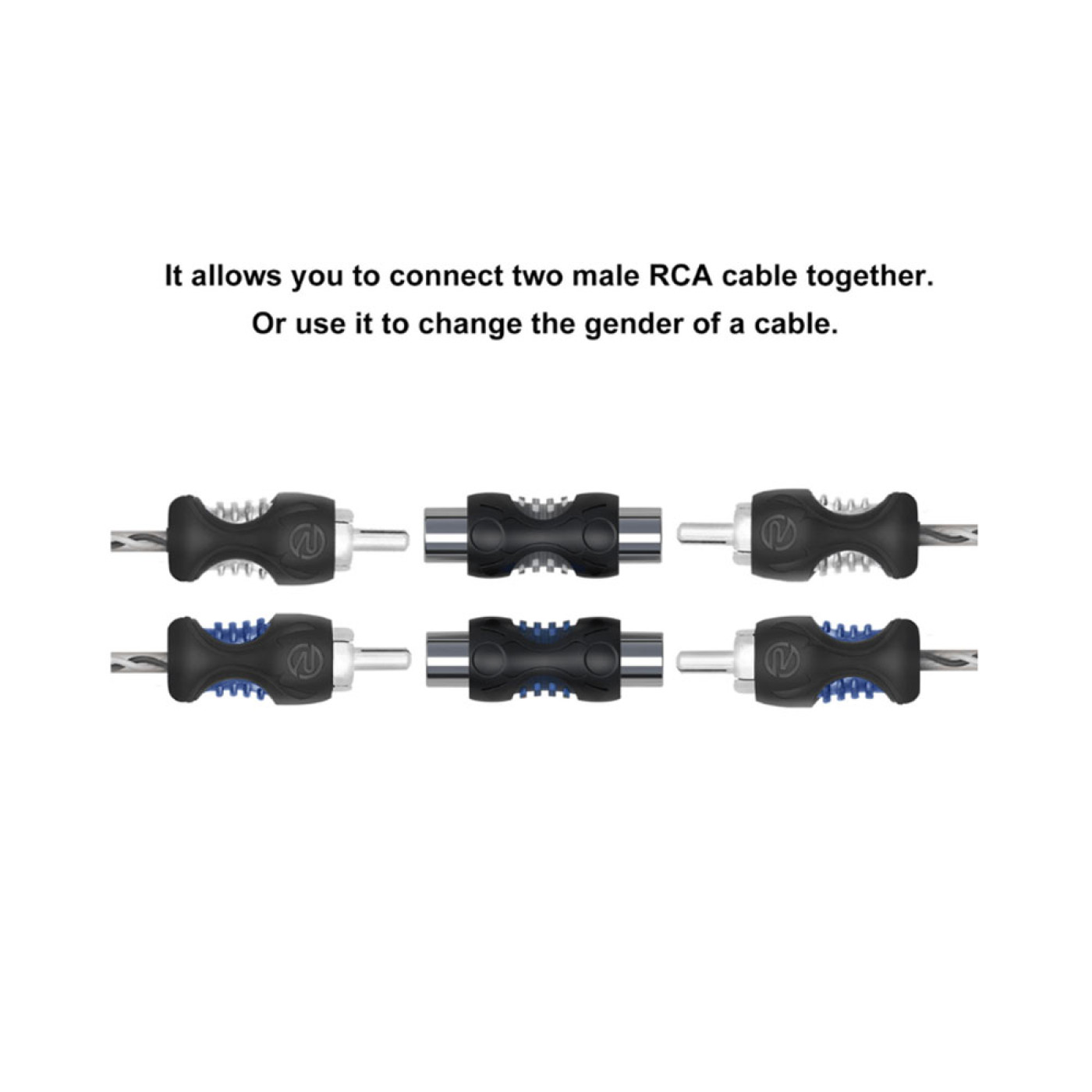 InCarTec 32-200B RECOIL RCA Female to RCA Female Phono Extension ...