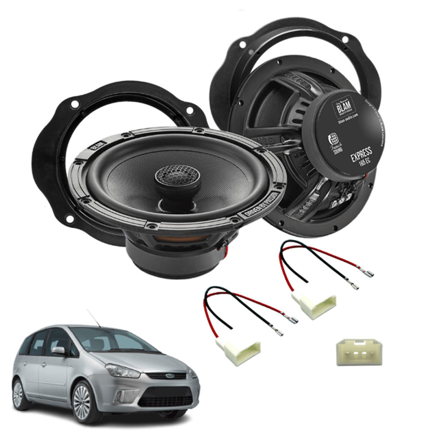 InCarTec SFK-FOR3-EC165 Ford C-MAX 2003-2010 165mm (6.5")