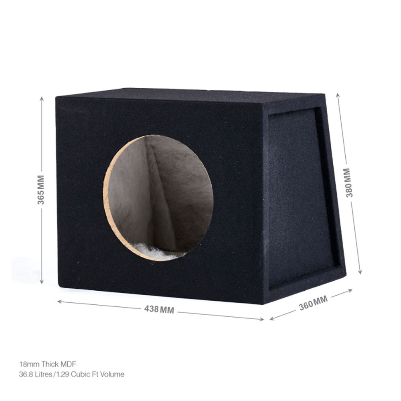 InCarTec SUBBOX-10 (10") Sealed High Quality Subwoofer ...