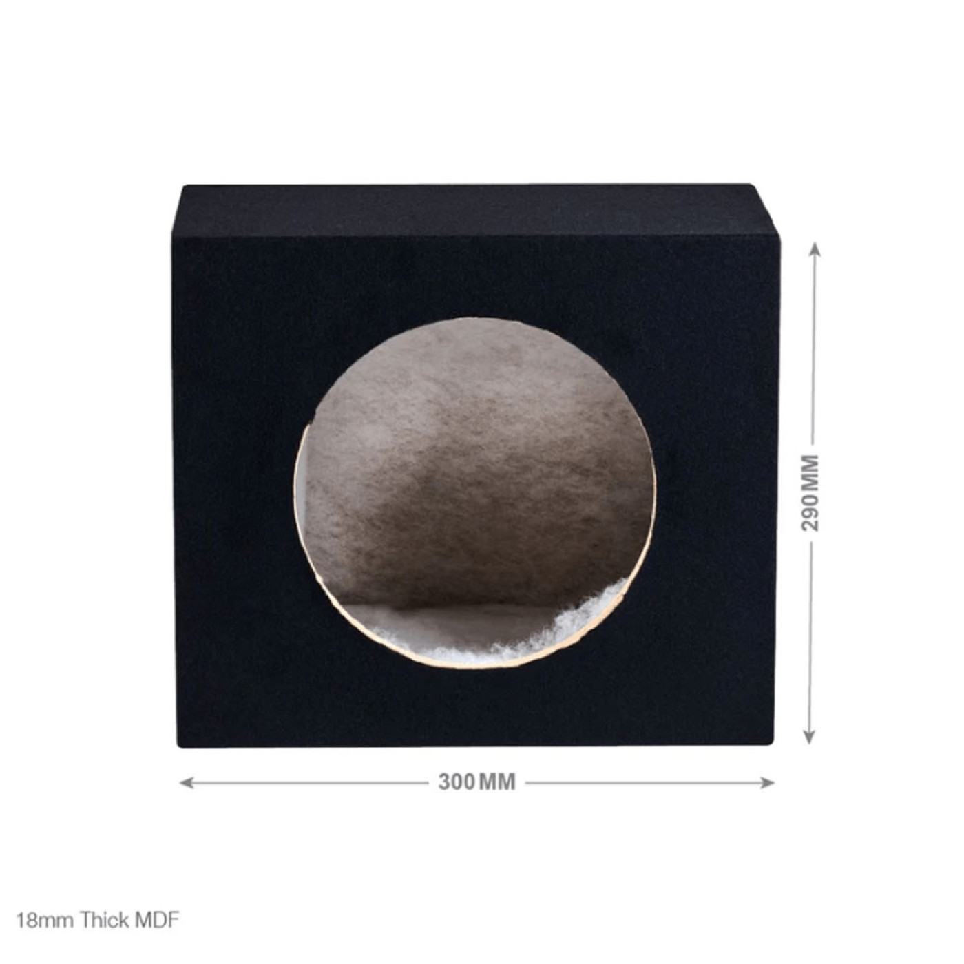 InCarTec SUBBOX-8 Sealed High Quality 8" Subwoofer Enclosure ...