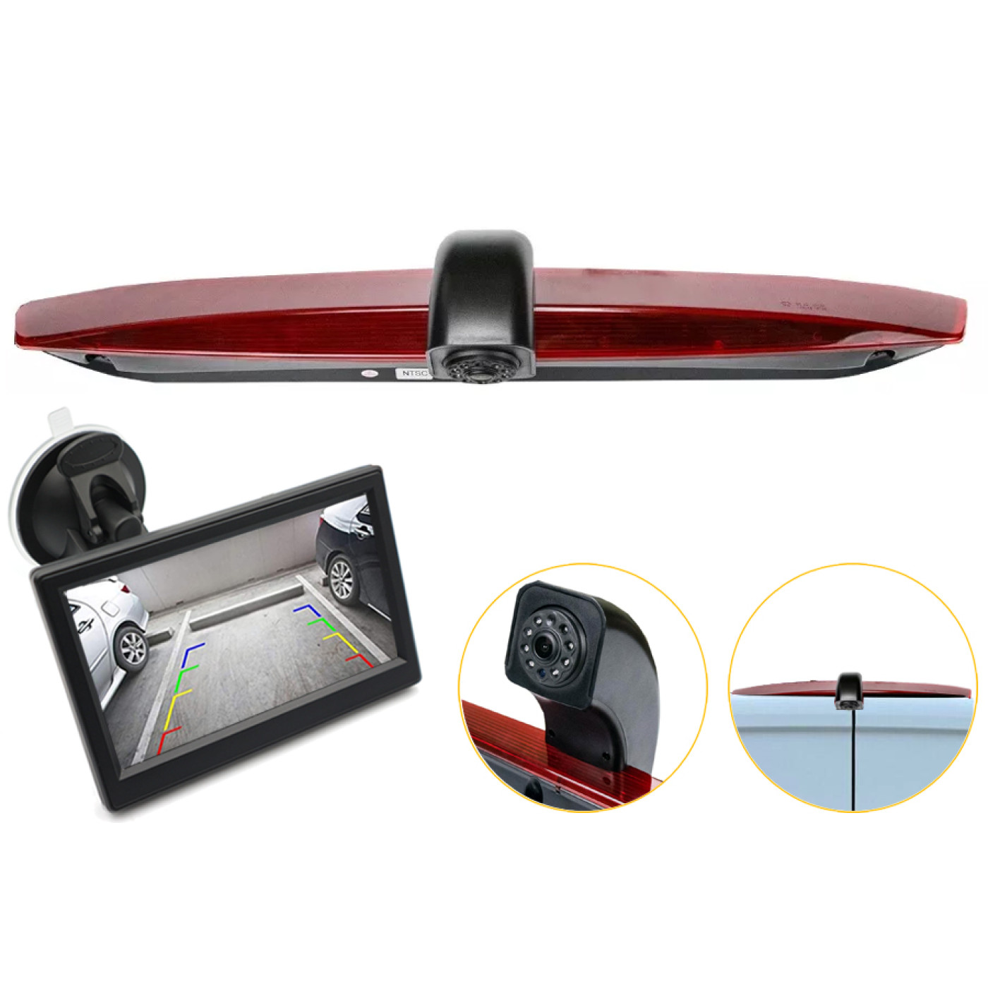 InCarTec CK-MBZ-04 Mercedes Vito Brake Light Camera And Monitor ...