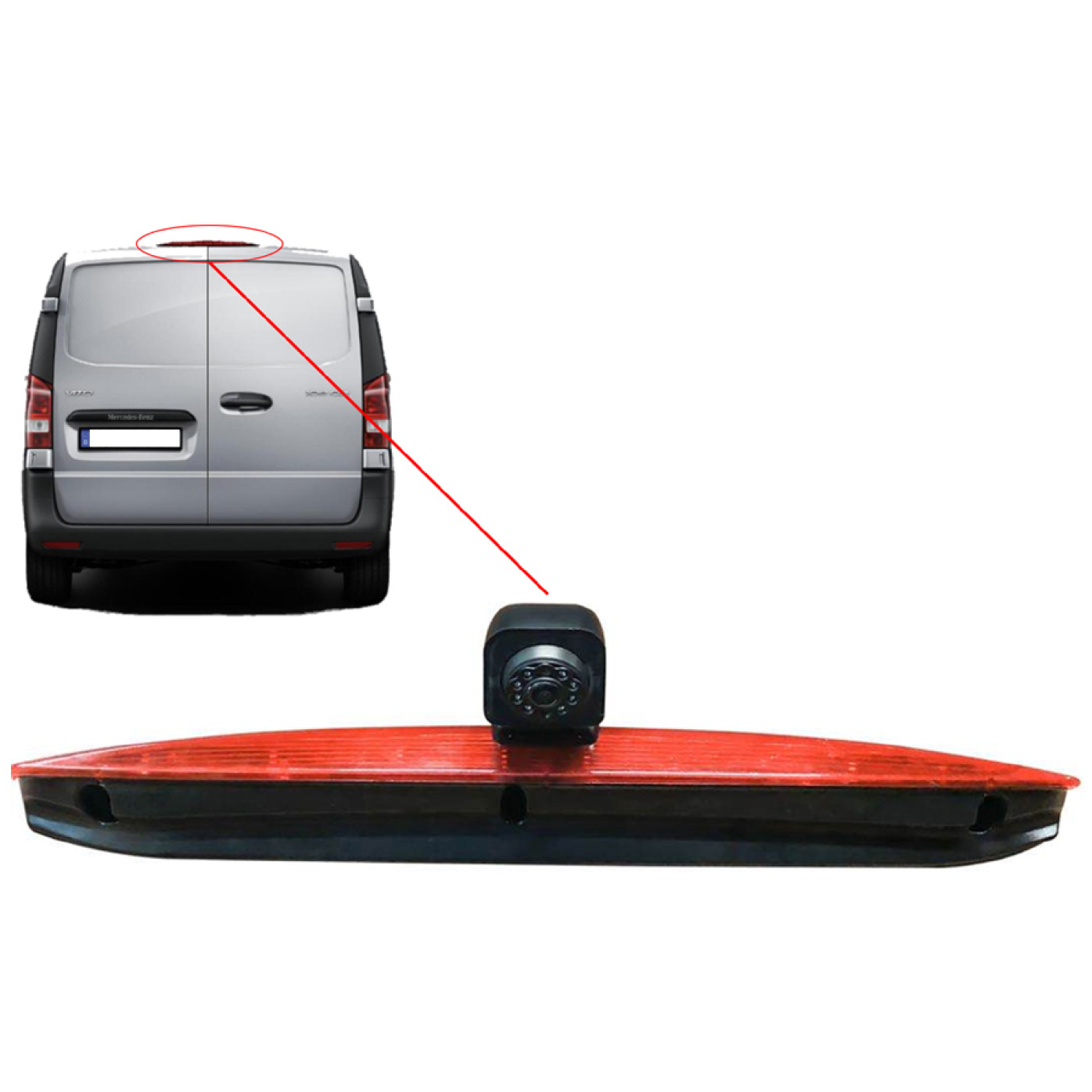 Incar Tec CVC-MBZ-04 Mercedes Vito High Level Brake Light ...