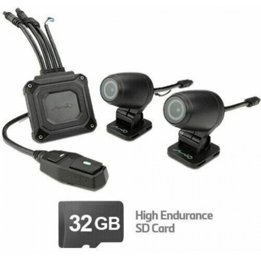 Mio MiVue M760D Dual Cams Detachable GPS Rider Dash Cam