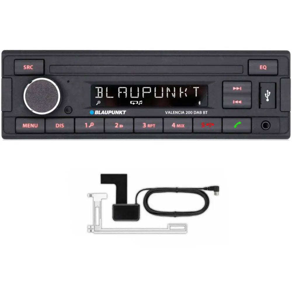 Blaupunkt Valencia 200DAB BT Car Stereo DAB Radio Bluetooth ...