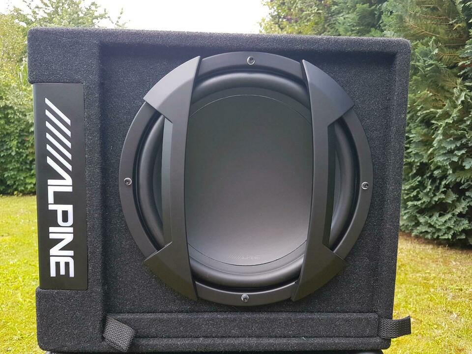 Alpine SWD-355 12" 30cm 650 Watts Amplified Car Sub ...